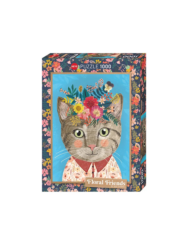 Heye Floral Friends Pretty Feline 1000pcs Heye Floral Friends Pretty Feline 1000pcs